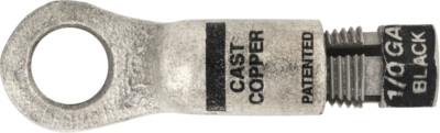AMZ Clips And Fasteners Compression Copper Lug 1/2" Hole Size Black | eBay