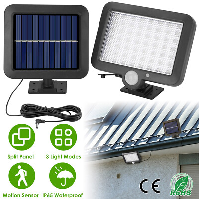 56 LED Solar Light Outside with Motion Detector Waterproof 120 ...