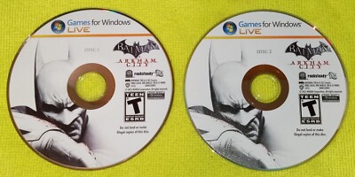 Batman: Arkham City (Game for Windows PC DVD-ROM, 2011) 2 Discs Only ...