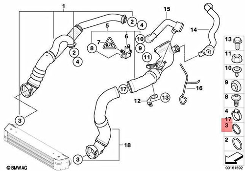 Genuine BMW X3 X5 X6 E46 E53 E60 E61 Pre-Formed Seal 59x67.2x6.2 ...