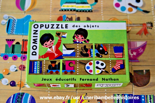 Dominos puzzles des objets Fernand Nathan jeux éducatifs complet | eBay