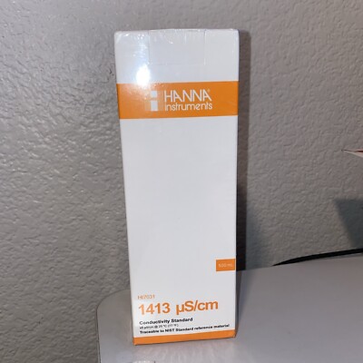 Hanna Instruments HI7031L 1413 µs/cm Conductivity Calibration Solution ...