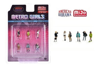 Metro Girls American Diorama MIJO 2408MJ 1:64 Scale 6 Mini Figures 1 ...