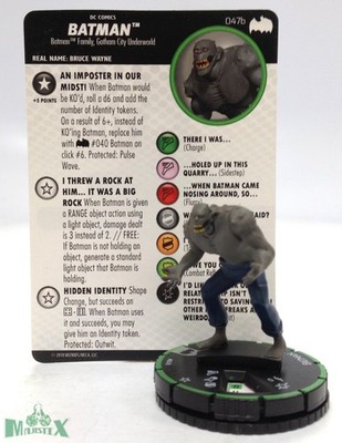Heroclix Batman: The Animated Series set Batman #047b Prime figure w ...