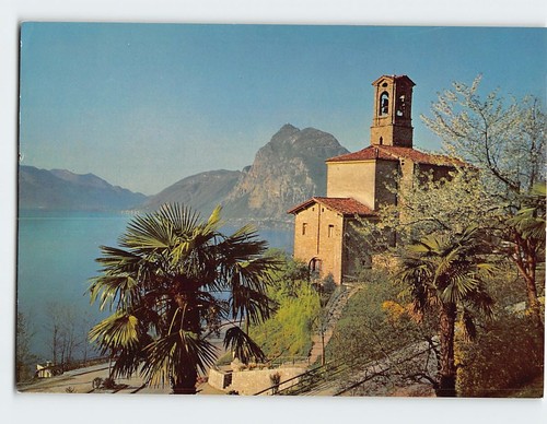 Postcard Lugano-Castagnola e Monte San Salvatore, Switzerland | eBay