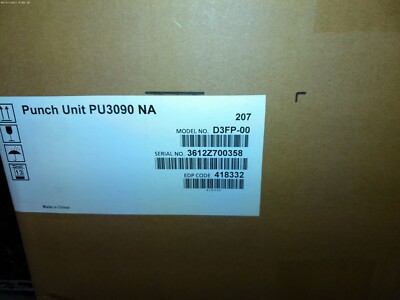 NEW Ricoh 418332 PU3090 NA Punch Unit for SR3290 OR SR3280 ONLY IM ...