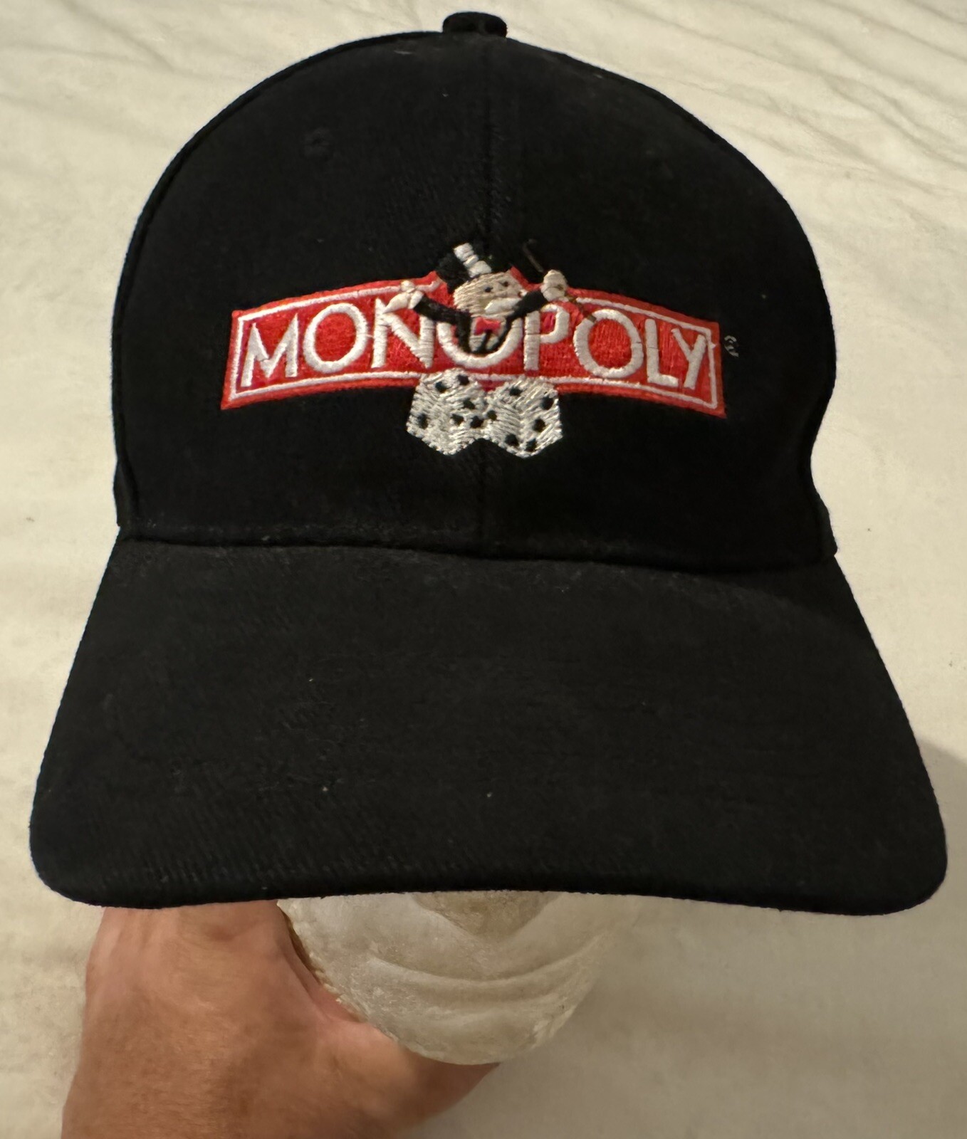 Vintage Mr. Monopoly Board Game Logo Dice Hat Cap Adj… - Gem