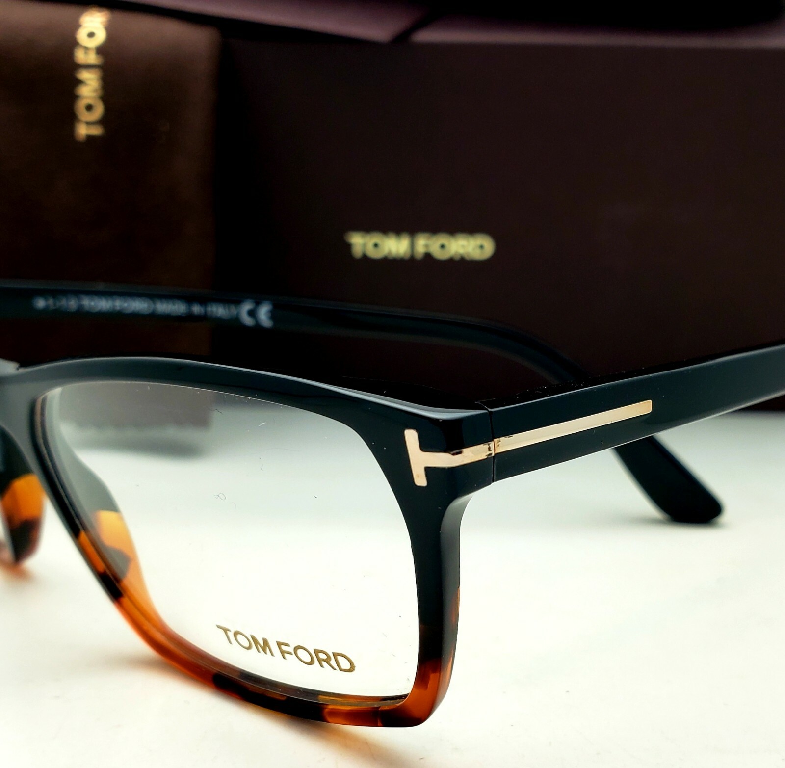 New Tom Ford Reading Glasses TF 5295 056 56-17 Black Tortoise Gold ...