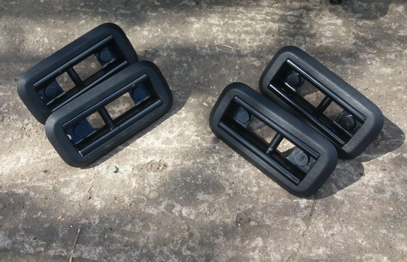 VW T6 T5 Transporter rear kombi seat floor brackets with bolts and ...