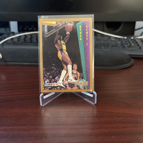 Byron Scott Fleer 92-93 Slam Dunk NM Las Angeles Lakers LA vintage ...