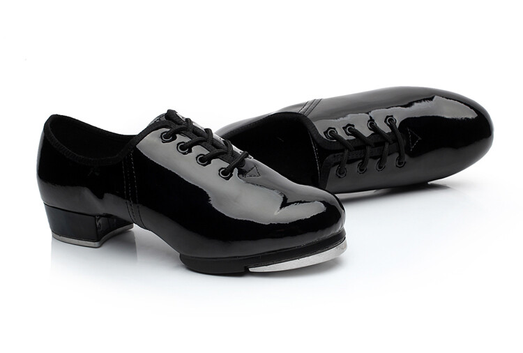 Unisex Tap Dance Shoes Women Men Jazz Step Dance Shoes Lace Up Clogging ...