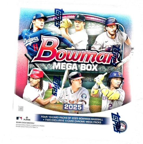2025 Topps Bowman Baseball Mega Box Factory Sealed 6 packs "Real Deal ...