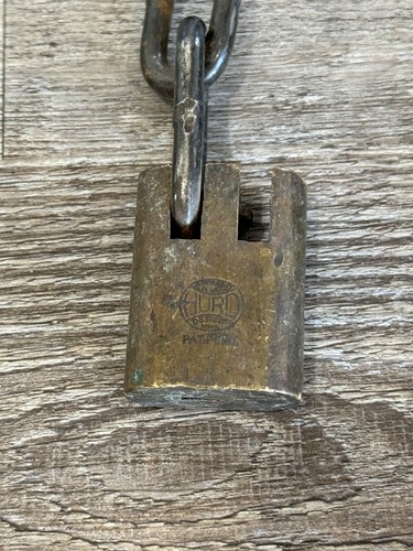 Vintage Old Hurd Spare Tire Auto Lock With Chain No Key | eBay