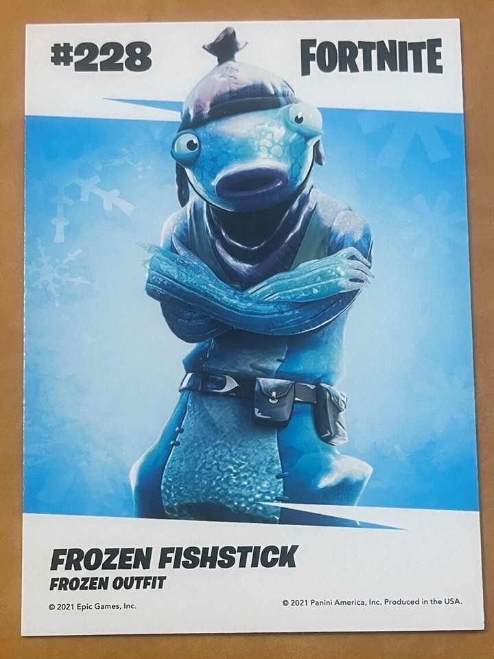 2021 Panini Fortnite Series 3 Frozen Fishstick #228 Frozen Outfit ...