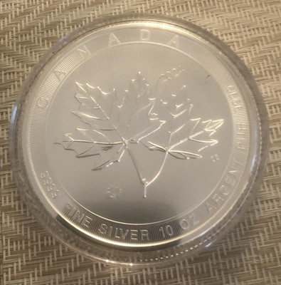 Magnificent Maple Leaves 2024 CANADA 10oz .9999 Pure Silver Bullion $50 ...