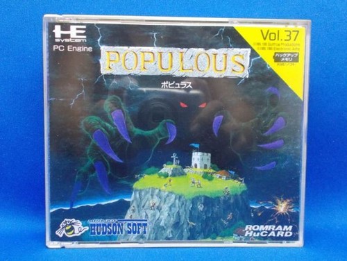PC Engine Populous Huds1991 PC Engine Hu Card Populous Japan B2 | eBay