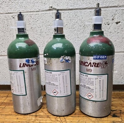 USED Lot Of 3 Medical Oxygen Tank Size C 248 Liters Cylinder | eBay