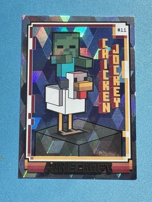 Chicken Jockey Cubic Foil Parallel #11 2024 Panini Minecraft Card Holo ...