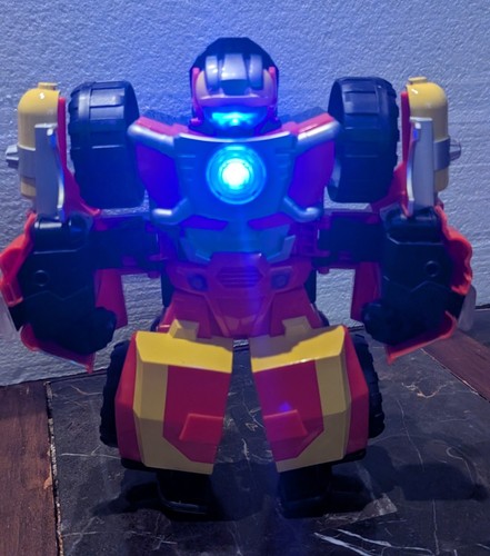 Transformers Hot Shot Rescue Bots Heroes Mega 10" Voice And Lights ...