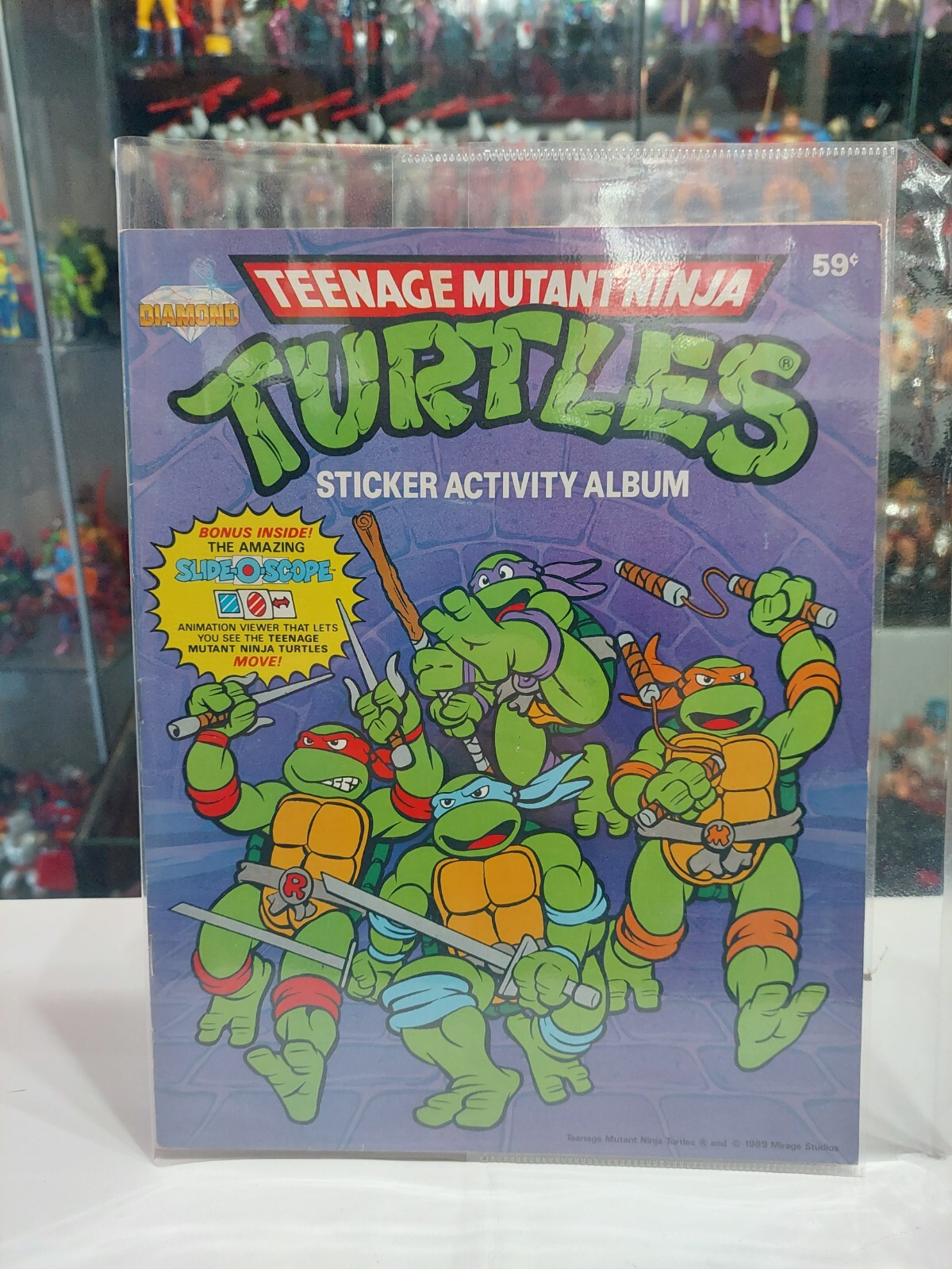 1989 Vintage TMNT STICKER ALBUM 179/180 STICKERS PRESENT FREE Shipping ...