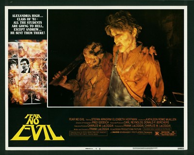Fear No Evil original 1981 lobby card 11x14 cult horror classic | eBay