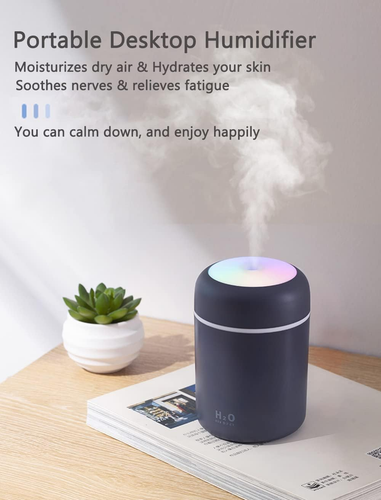 Portable USB Mini Humidifier Car Air Purifier Oil Aroma Diffuser Cool ...