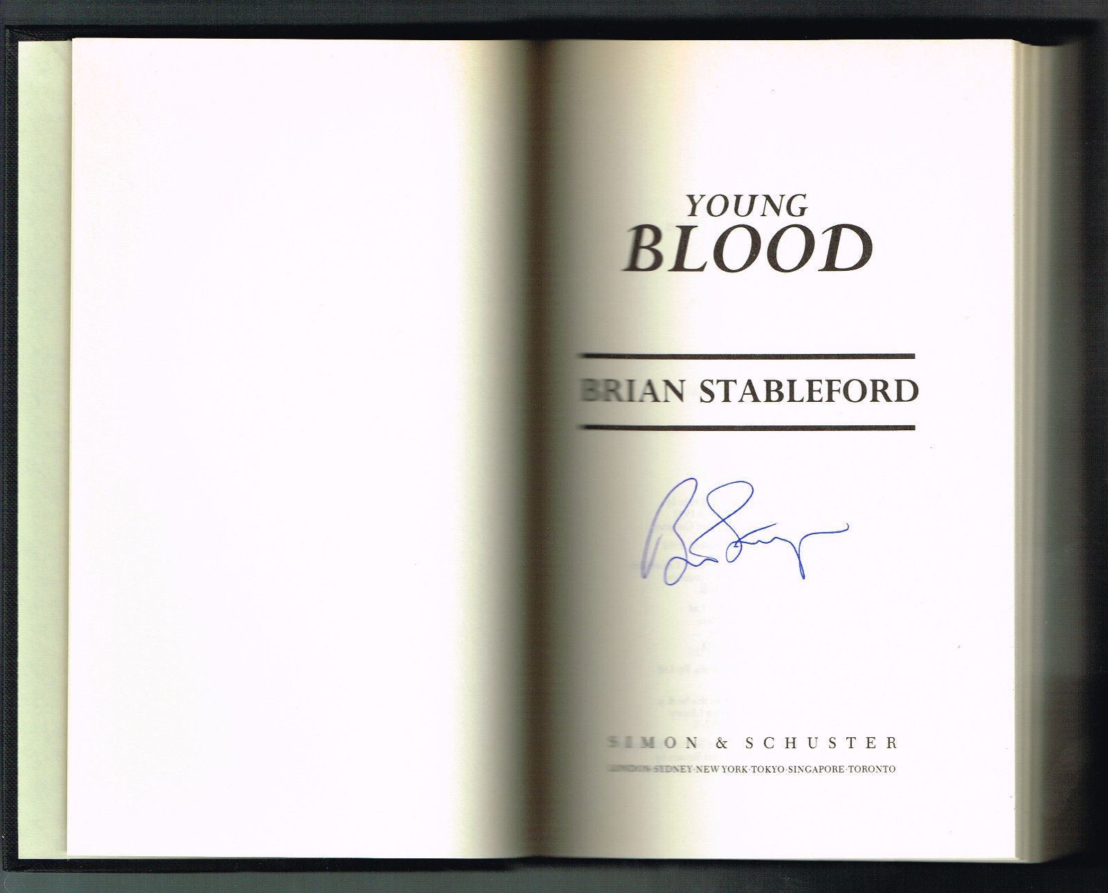 Young Blood by Brian Stableford ( 1992 Signed British 1st Printing ...