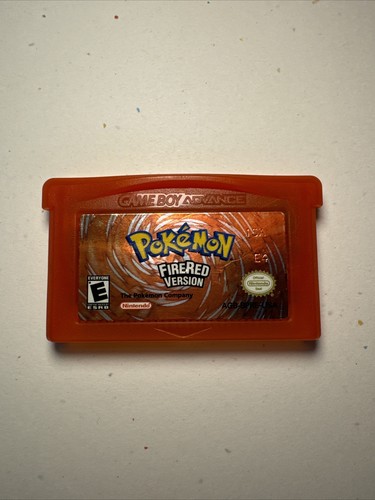 AUTHENTIC Pokemon Fire Red Version Nintendo GBA Tested & Working ...