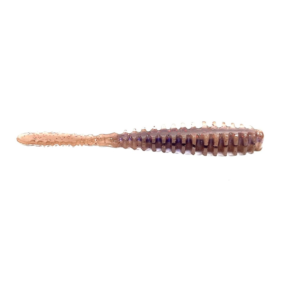 10 Hand Poured 4” Paddle Tail Zipper Plastic Worm. “Earthworm” | eBay