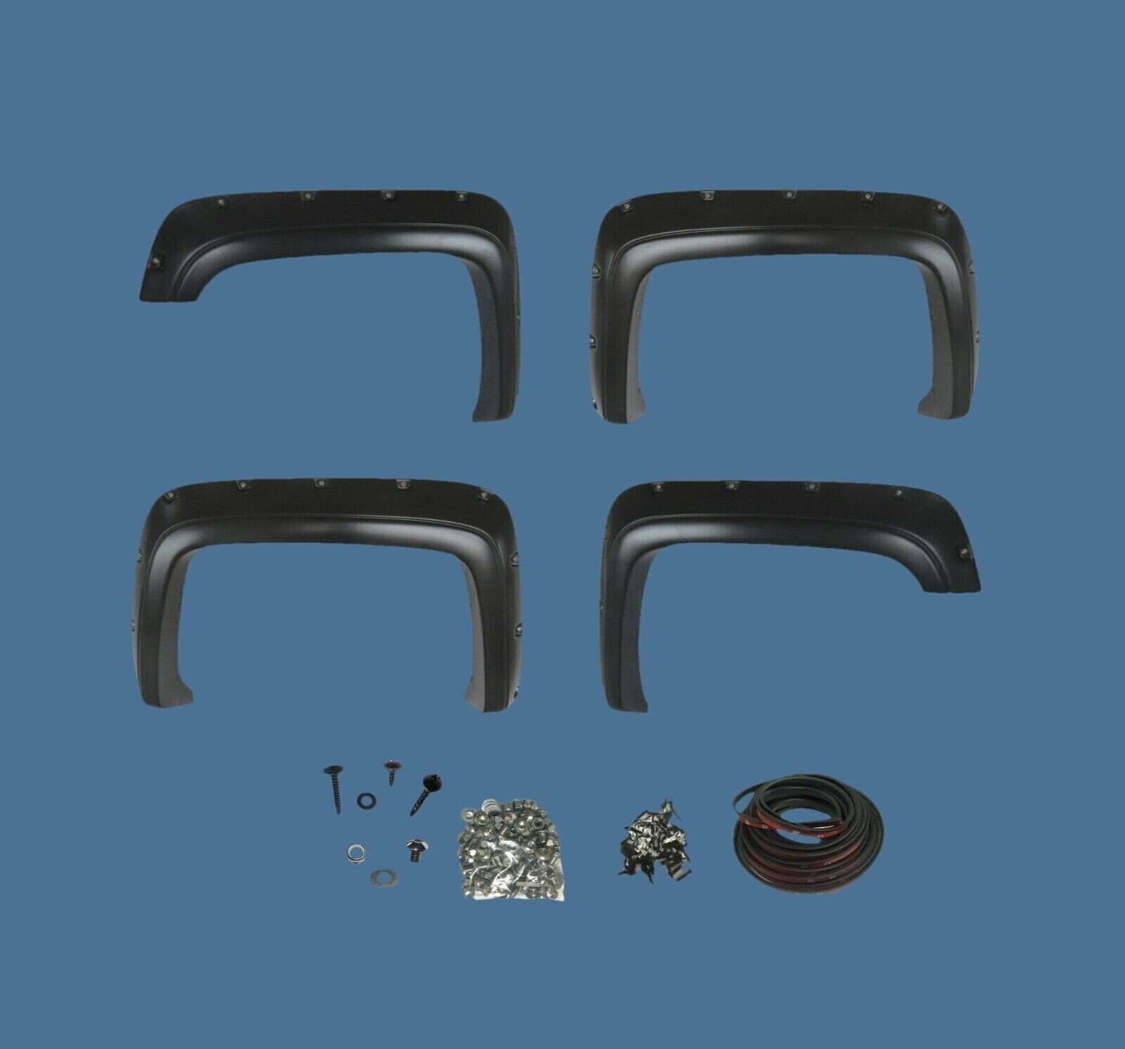 Paintable Pocket Rivet Fender Flares Set Fits 15-19 GMC Sierra 2500 ...
