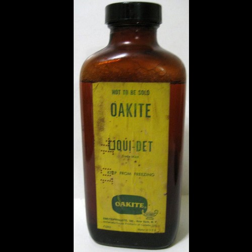 OAKITE Products New York - Bottle of Liqui-Det - Antique Vintage 1950s ...