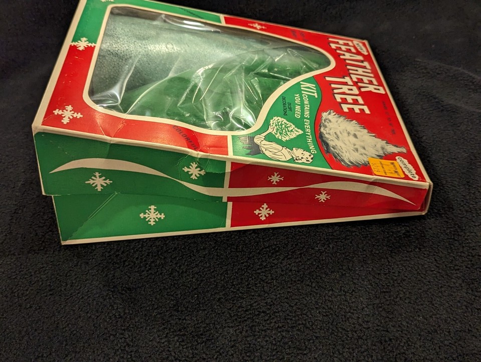 Vintage Christmas Feather Tree Kit | eBay