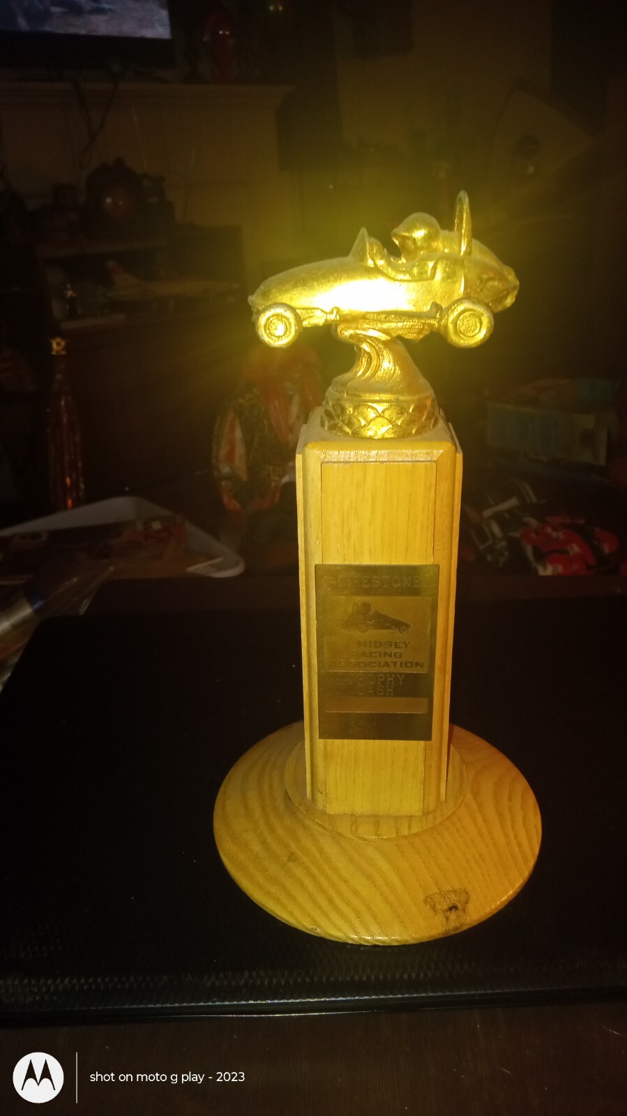 Vintage 1950's/60's Firestone 1/4 Midgets Trophy Dash Wood/ Metal ...