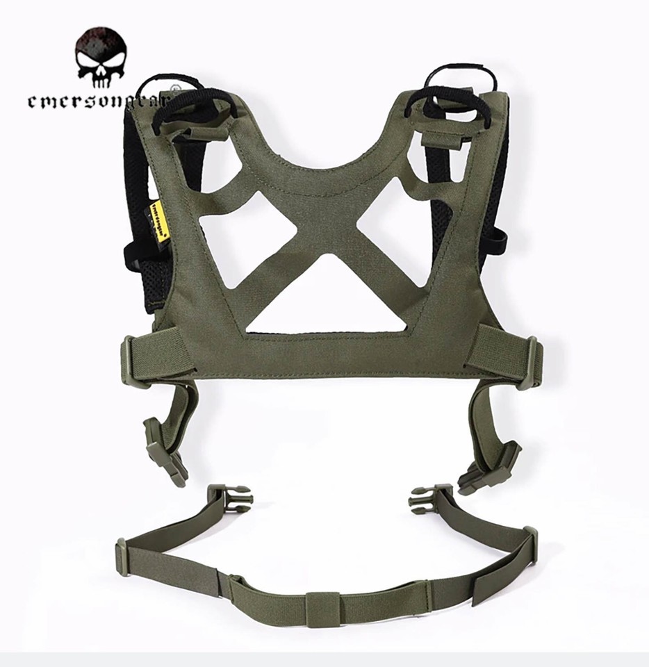 EMERSON For CP Style AIR LITE Chest Rig Harness Kit Tactical Vest Back ...