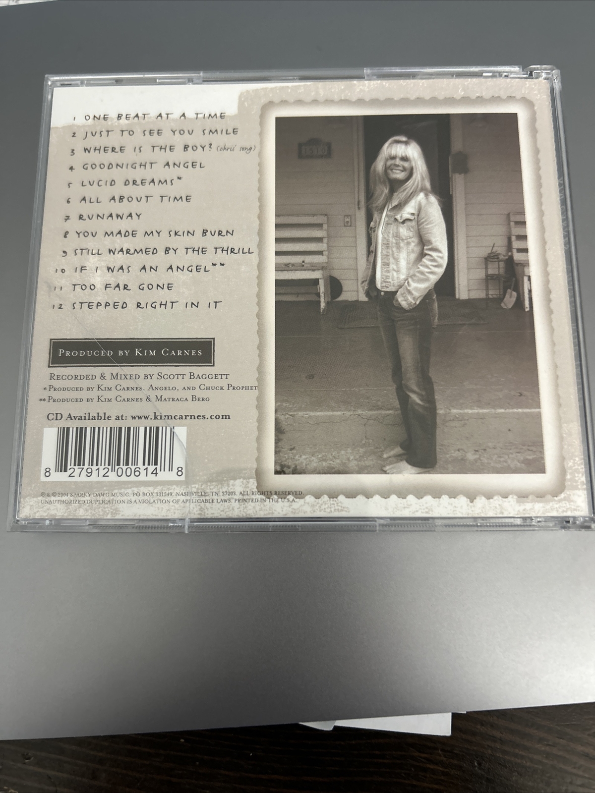 Signed CD Booklet Insert ~ KIM CARNES: CHASIN' WILD TRAINS ...