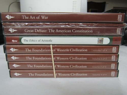 Lot of 4 Great Courses History Cd Sets (Art Of War/Constitution/Western ...