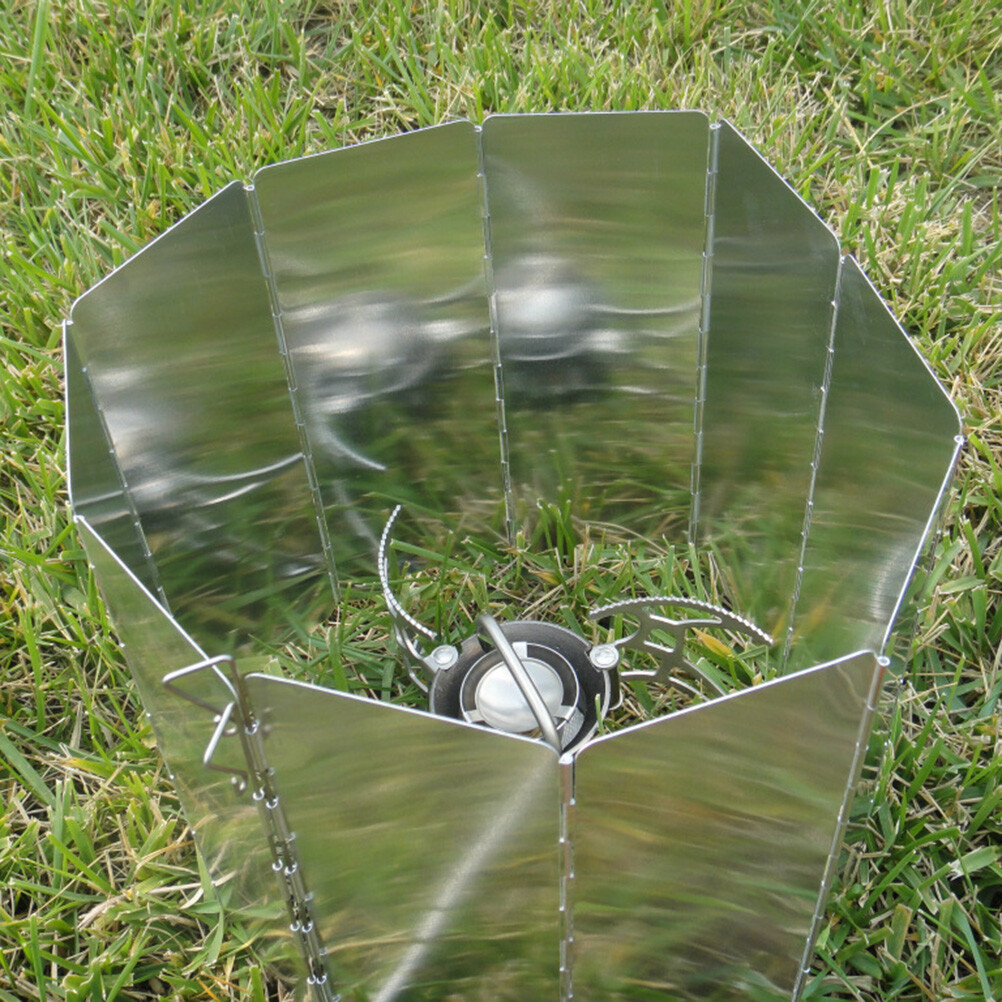 2x 10-Plate Aluminum Alloy Camping BBQ Cooker Stove Foldable Wind ...