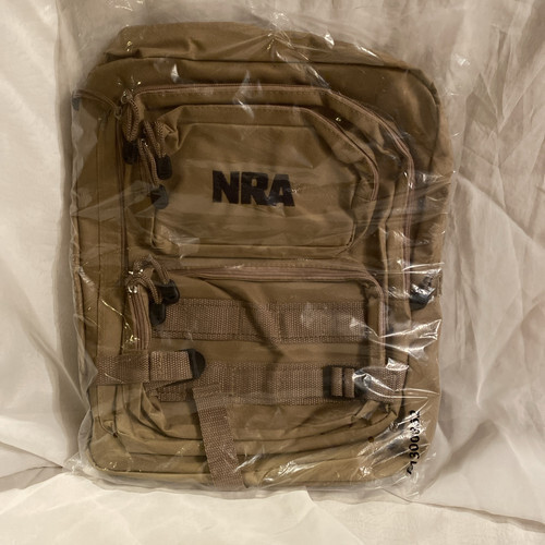 NEW NRA TACTICAL 16" BACKPACK RANGE HUNTING CAMPING BAG TAN KHAKI Multi ...
