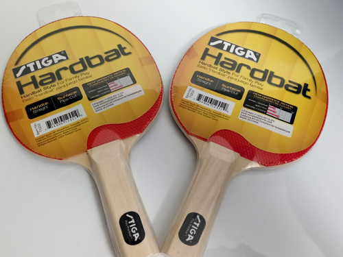 STIGA Hardbat Ping Pong Paddles T1202 - Lot of 2 - New Sealed - Free ...
