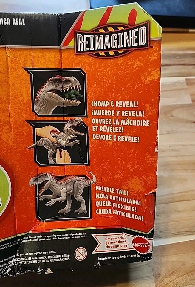 Jurassic World Electronic Real Feel Indominus Rex, Reimagined Dinosaur ...