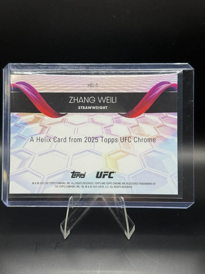 ZHANG WEILI 2025 TOPPS CHROME UFC HELIX SSP STRAWWEIGHT Q1940 | eBay