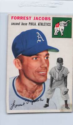 1954 Topps #129 Forrest Jacobs Athletics EX *DA-B5837 | eBay