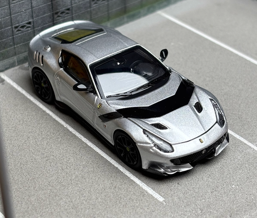 Racing Sports Model Diecast Metal Car LT 1:64 Silver F12 TDF V12 Super ...