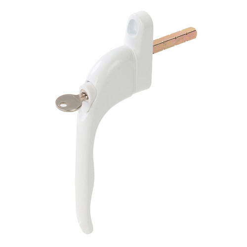 UPVC White Universal Espag Window Handle - Key Locking For Double ...