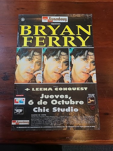 Bryan Ferry Original Tour Poster 1994 Spain Leena Conquest Roxy Music ...