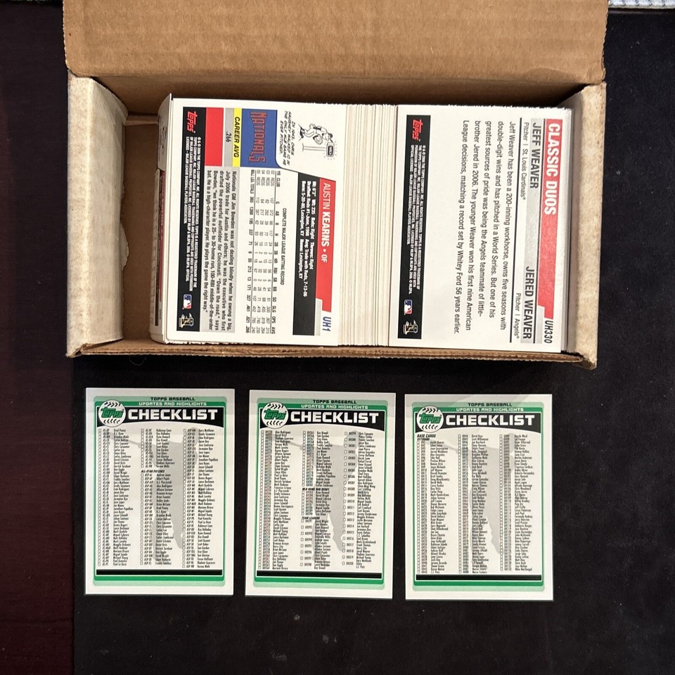 2006 TOPPS UPDATE & HIGHLIGHTS BASEBALL COMPLETE SET UH1-UH330 | eBay