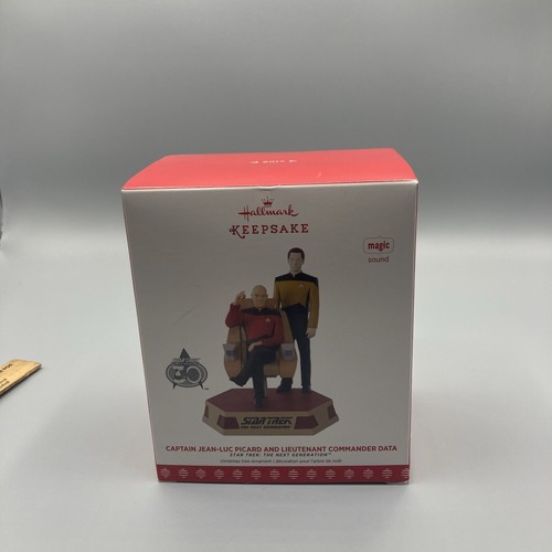 Talkin Hallmark Star Trek Next Generation Capt Picard Lt Commander Data ...