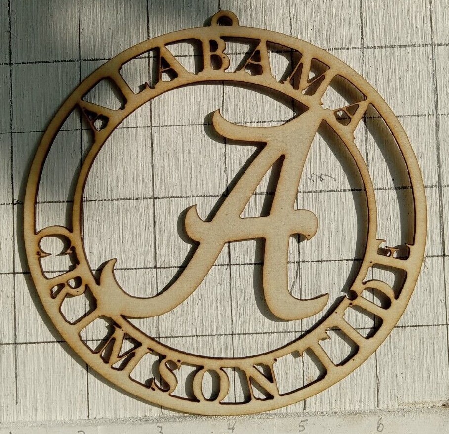 Alabama Crimson Tide football memorabilia Laser Cut Wood Paint/Stain ...