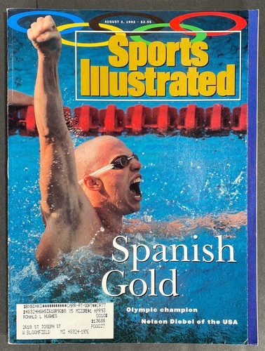 SPORTS ILLUSTRATED Aug 3 1992 ~ Nelson Diebel/Olympics/Mandela/NBA ...