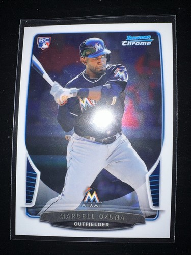 2013 Bowman Chrome Marcell Ozuna RC Rookie #108 Marlins Braves | eBay